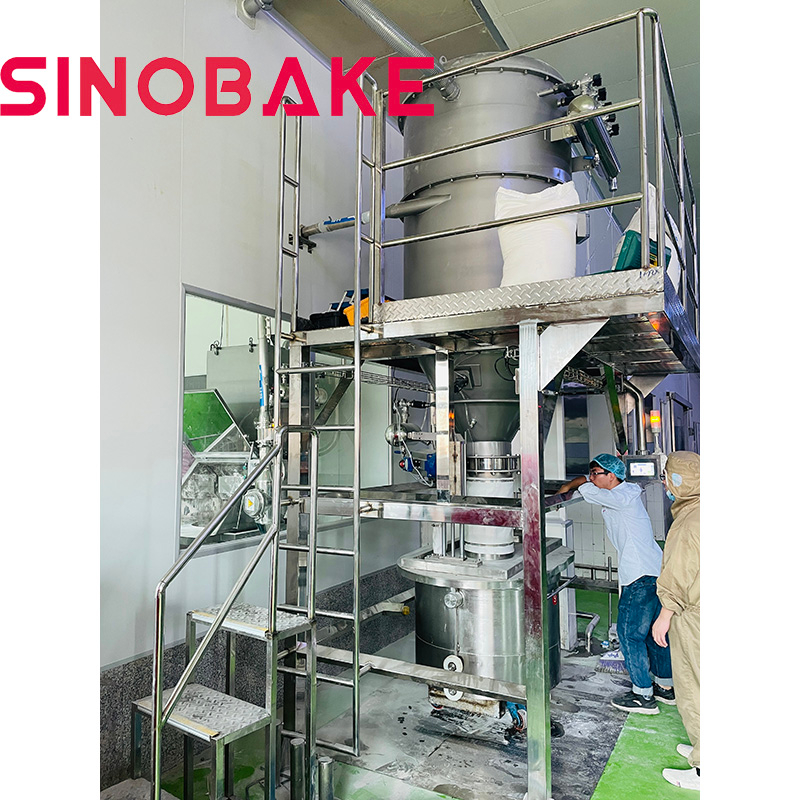 SINOBAKE Automatic Dosing And Feeding System Silo Dosing Flour Delivery ...