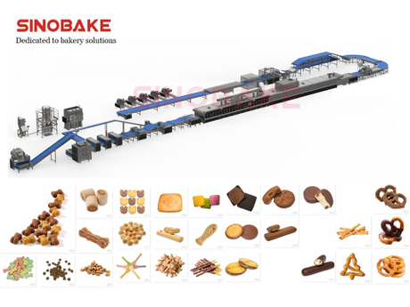 Efficient Cookie Production Line Automatic Cookie Making Machine from ...
